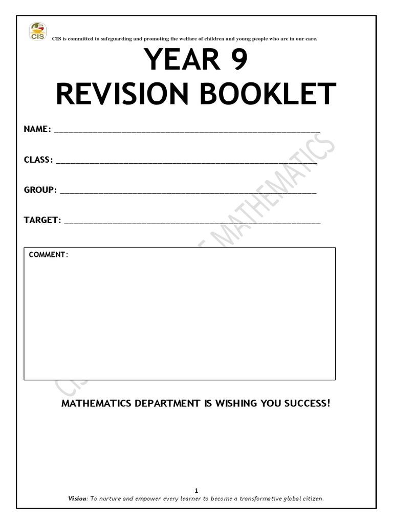 Kami Export - Somtochukwu Nwafor - Year 9 Mathematics Revision Booklet ...