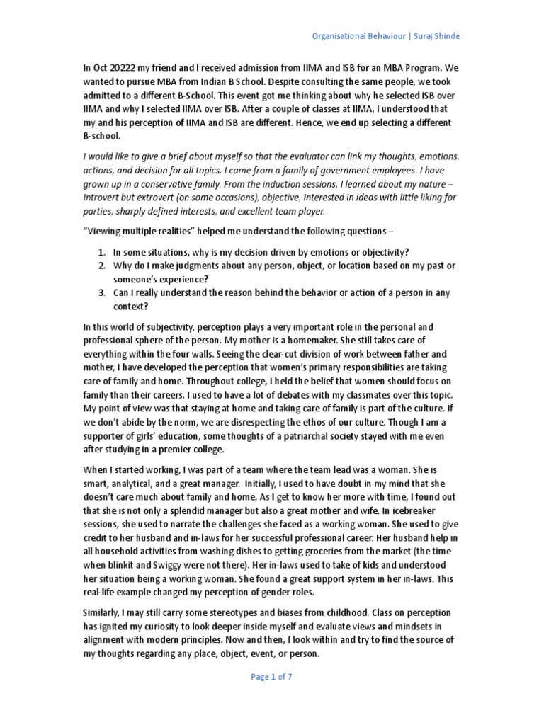 Suraj Shinde PGPXC202300135 | PDF | Motivational | Motivation