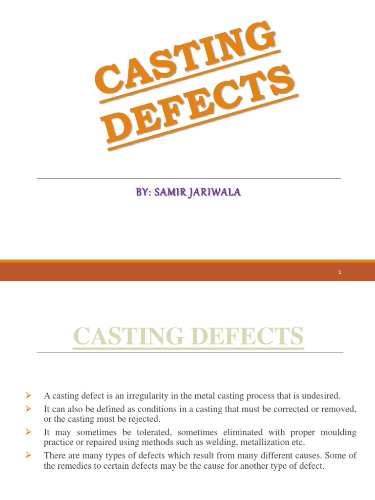 Metal Casting Defects | PDF | Casting (Metalworking) | Business Process