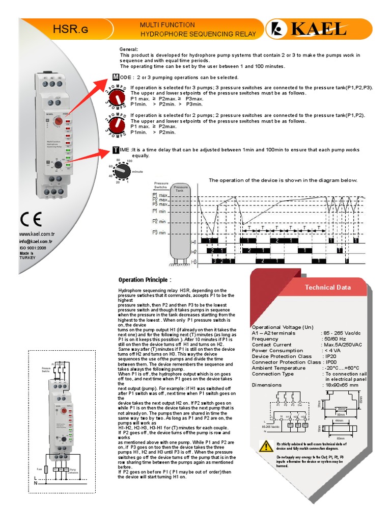 Hydrophore Pump Sequencing Relay HSR | PDF