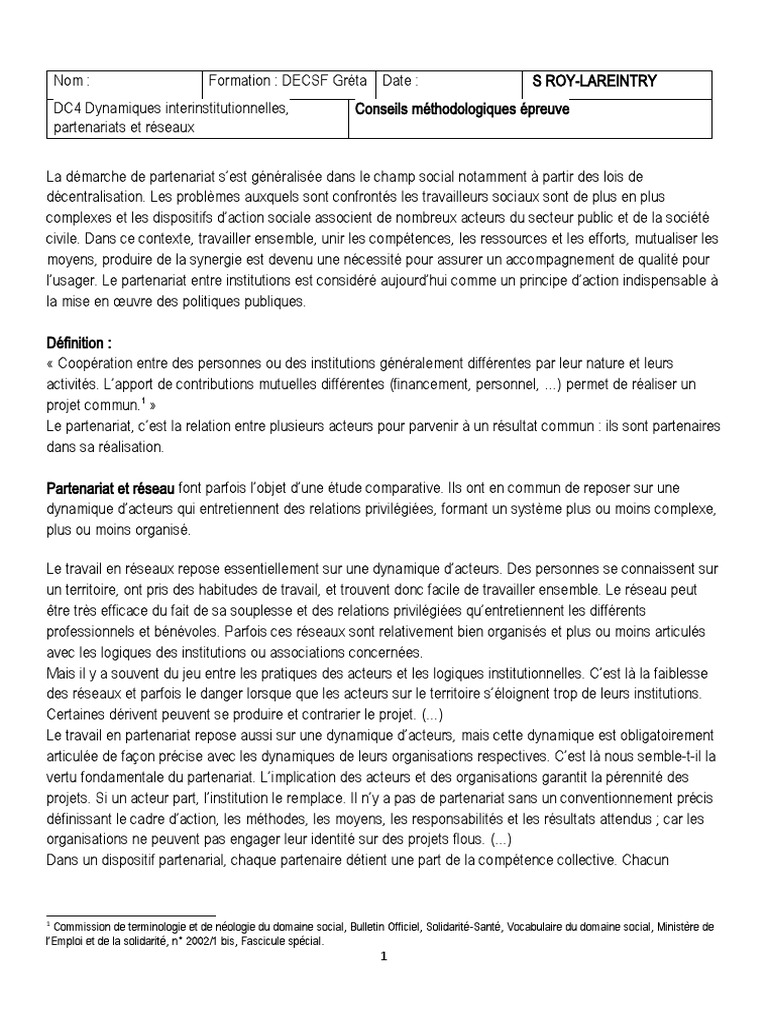 Methodologie DC4 | PDF