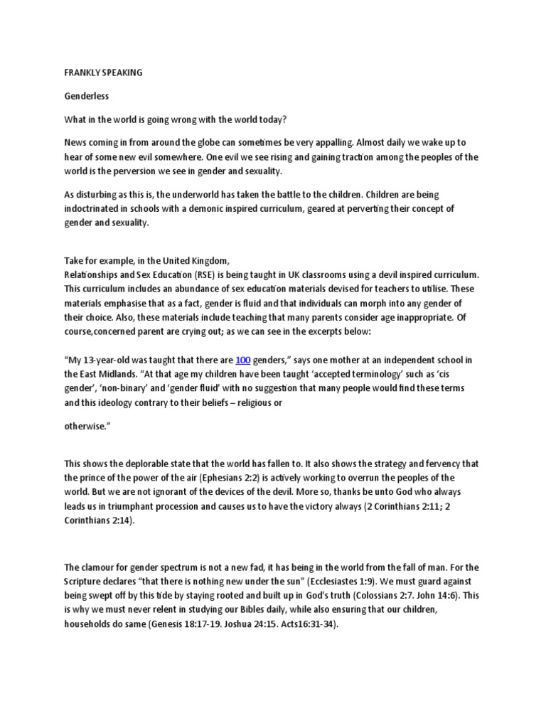 Frankly Speaking | PDF