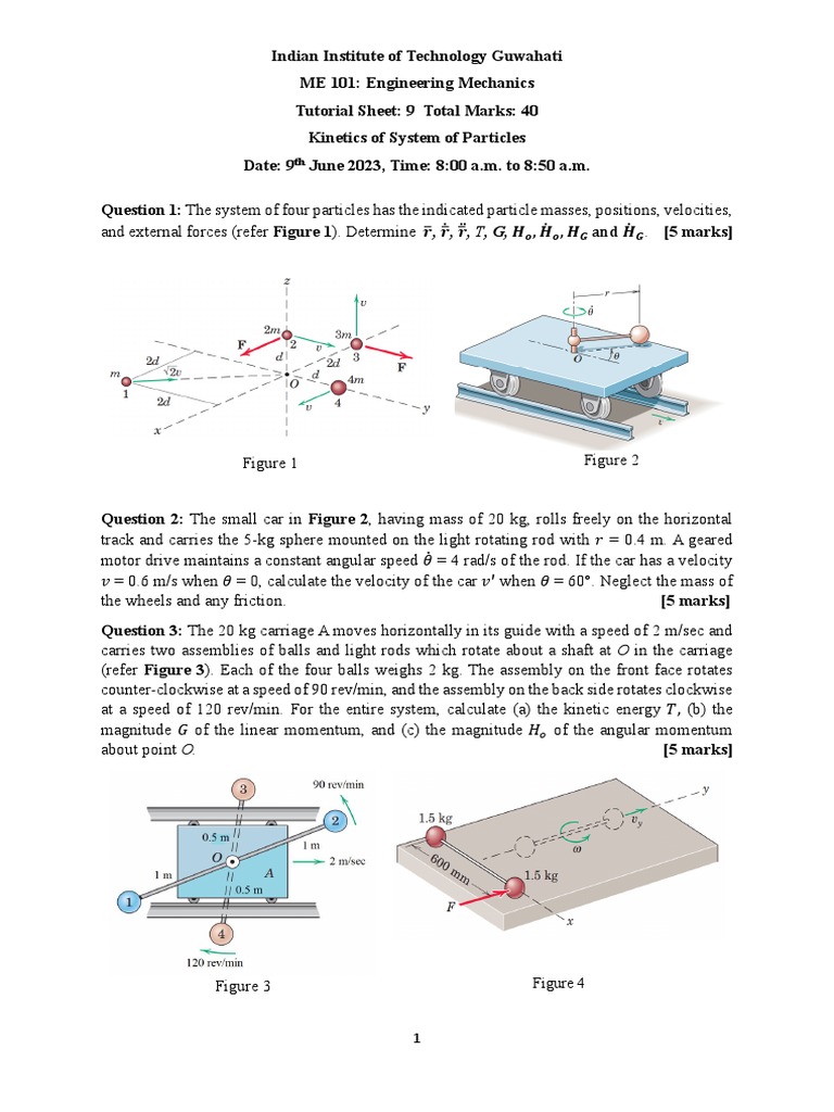 ME101_Tutorial-9 | PDF