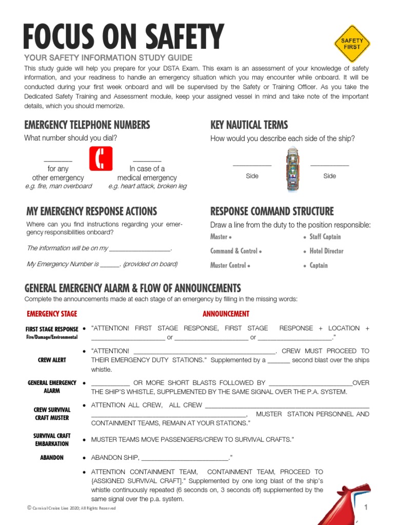 Safety Awareness - Study Guide | PDF