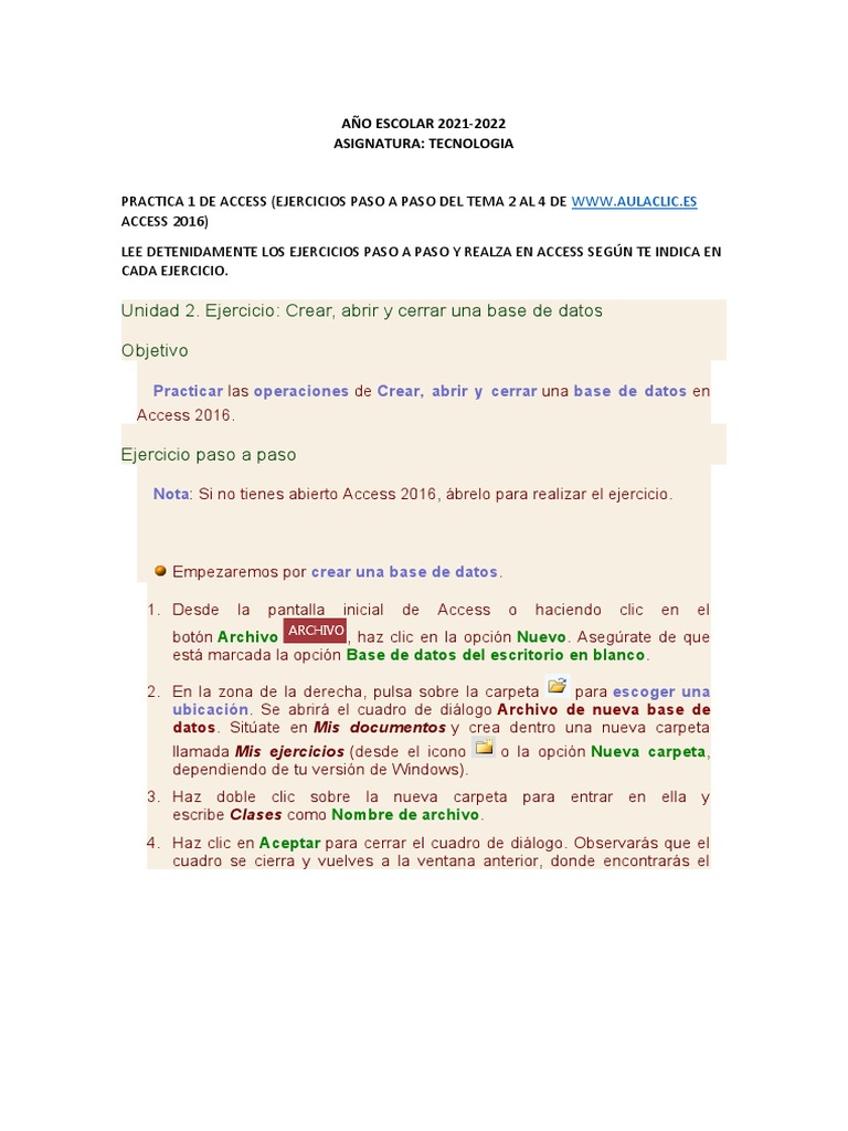 Ejercicios de Access XP/2003 paso a paso | PDF | Crecimiento personal y profesional