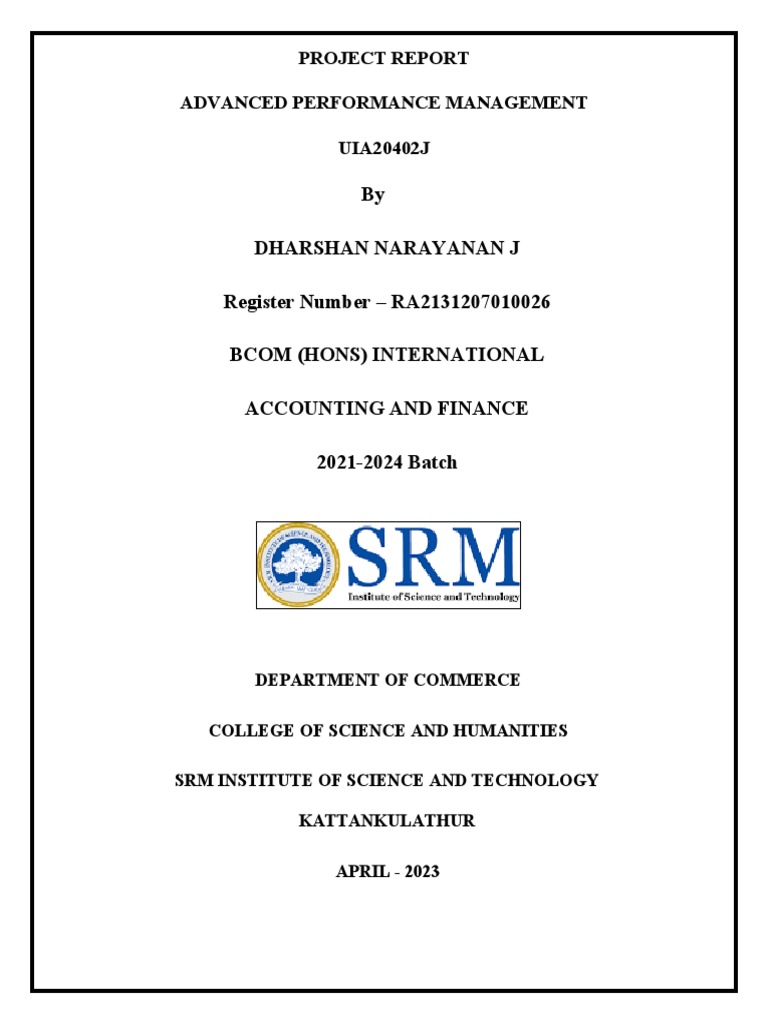 Sujith Apm - Front Page | PDF | Economies | Business Sujith Apm - Front Page | PDF | Economies | Business