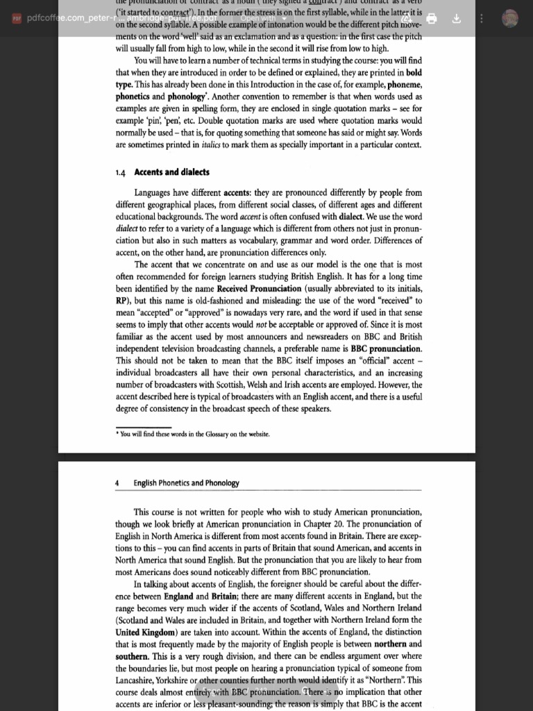 Phonetics And Phonology 4th Edition Pdf Accent Sociolinguistics English Language