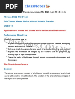 Physics Investgatory Project | PDF | Lens (Optics) | Optics