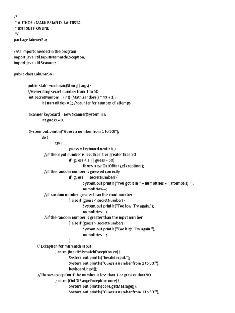 Lab Exer 5 A | PDF | Systems Engineering | Computer Programming