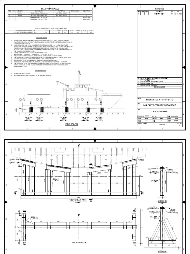 Cradle Design for Offshore Crew Boat | PDF