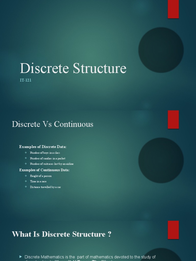 Introduction To Discrete Structure 1 | PDF Introduction To Discrete Structure 1 | PDF
