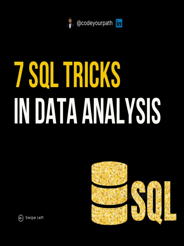 7 Sql Tricks In Data Analysis Pdf Data Management Computing 2407