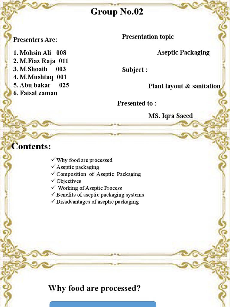 Aseptic PPT 002 | PDF