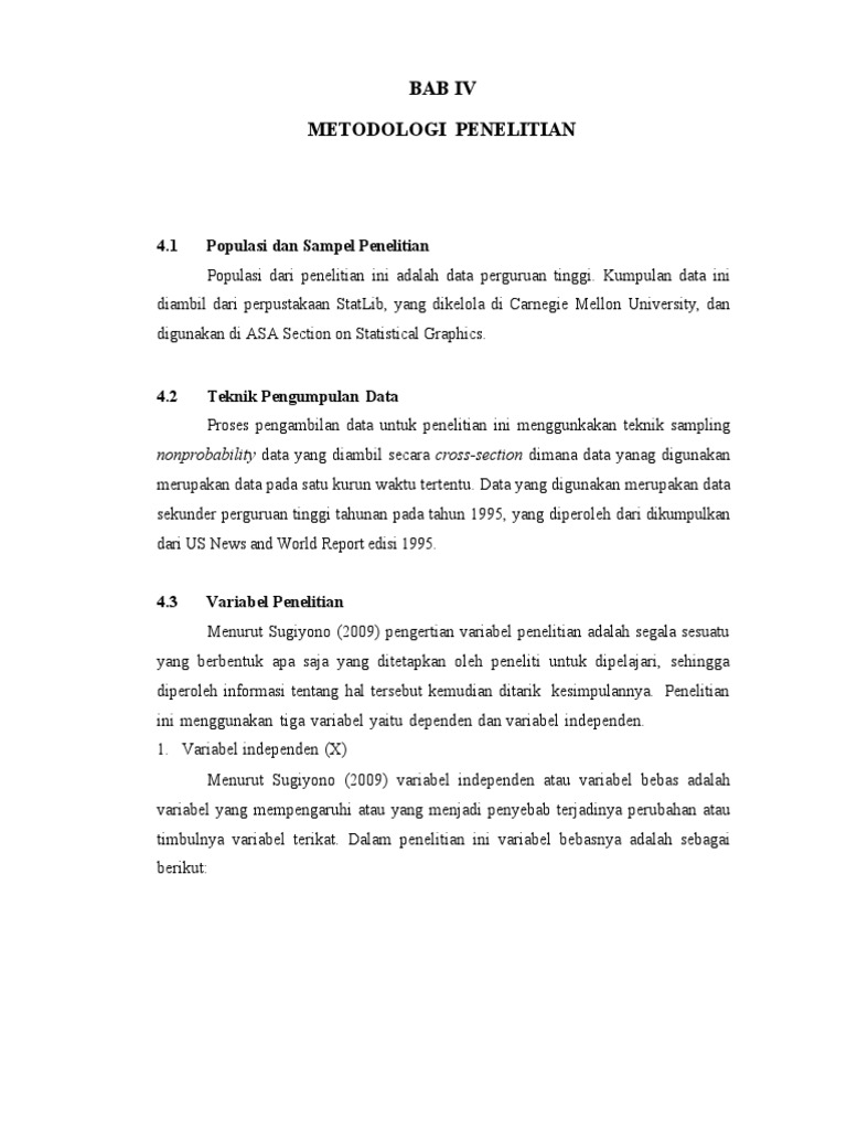 Bab IV Metodologi Penelitian JST | PDF