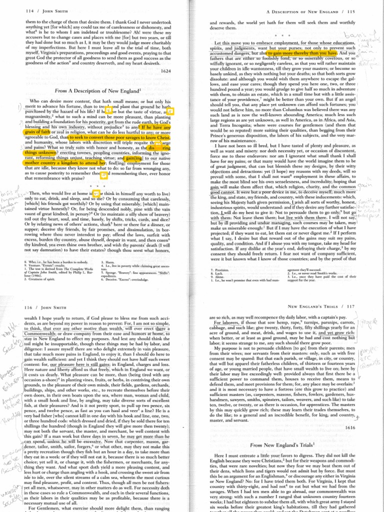 Smith - A Description of New England | PDF