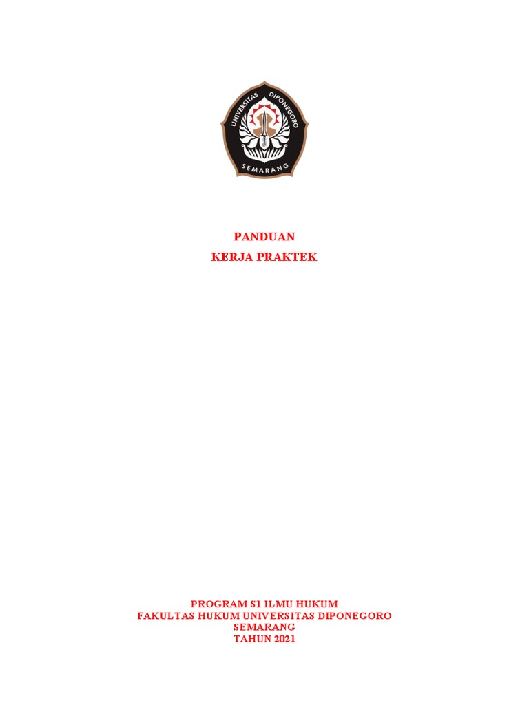 Buku Panduan Kerja Praktik Sem5 | PDF | Karier & Perkembangan