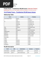 17.8.3 Packet Tracer - Troubleshooting Challenge | PDF
