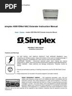 Simplex - 4009 IDNet NAC Extender - Manual | PDF | Electrical ...