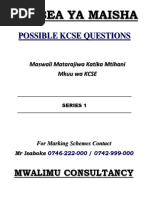 Msiba Wa Kujitakia | PDF