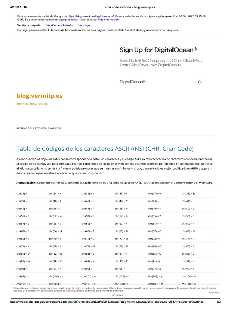 Char Code Archivos - Blog - Vermiip.es | PDF