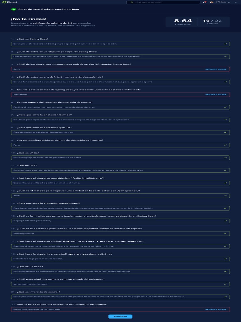Https Platzi - Com Clases Examen Resultados 2317 | PDF