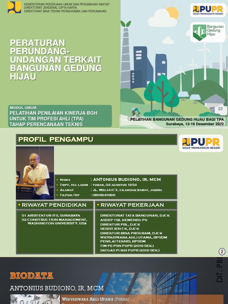 TPA4 Peraturan Penyelenggaraan BGH Antonius Budiono | PDF