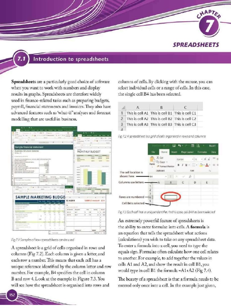 Chapter On Spreadsheets | PDF