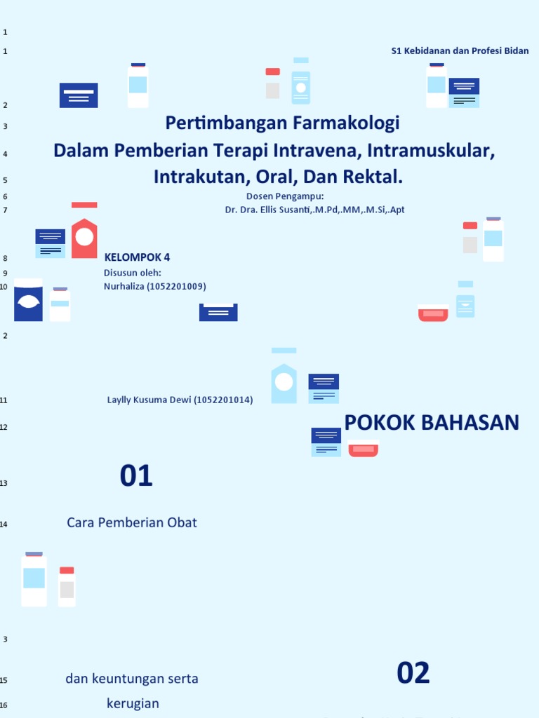 Pertimbangan Farmakologi Dalam Pemberian Terapi Intravena Intramuskulus Intrakutan Oral Da | PDF
