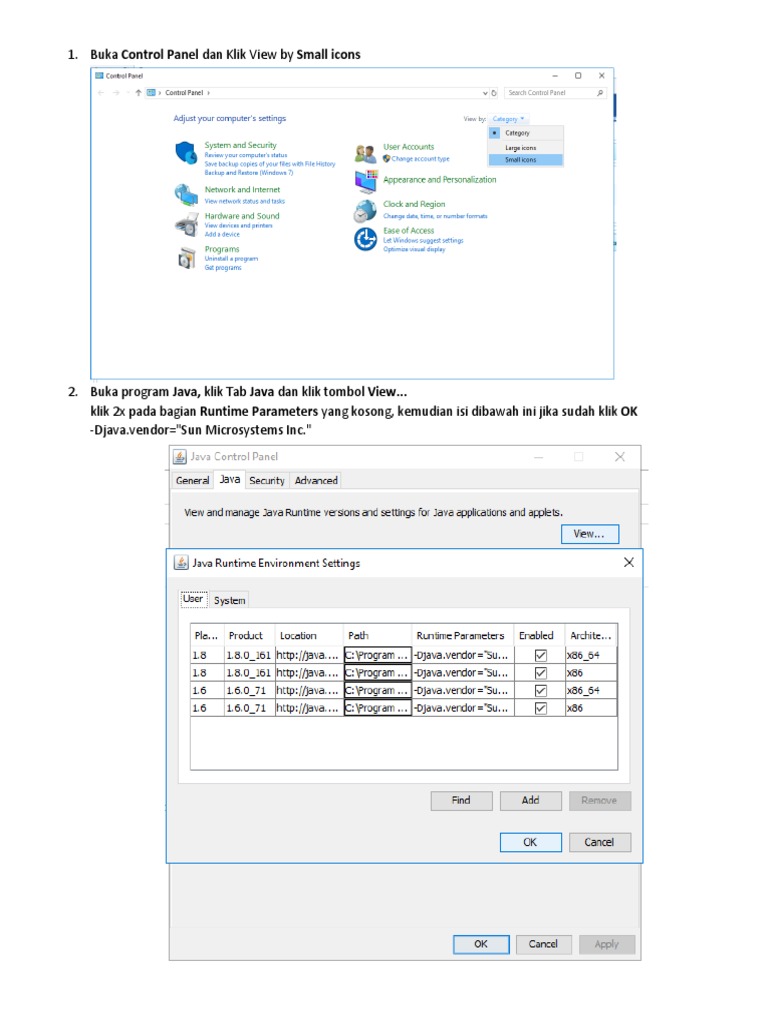 Cara Setting Java Parameter Agar Bisa Buka FIFAPPS PDF | PDF
