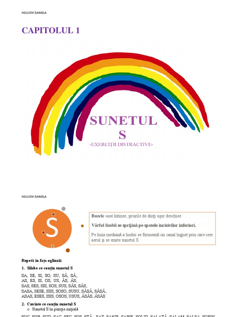 Program Sunetul S | PDF