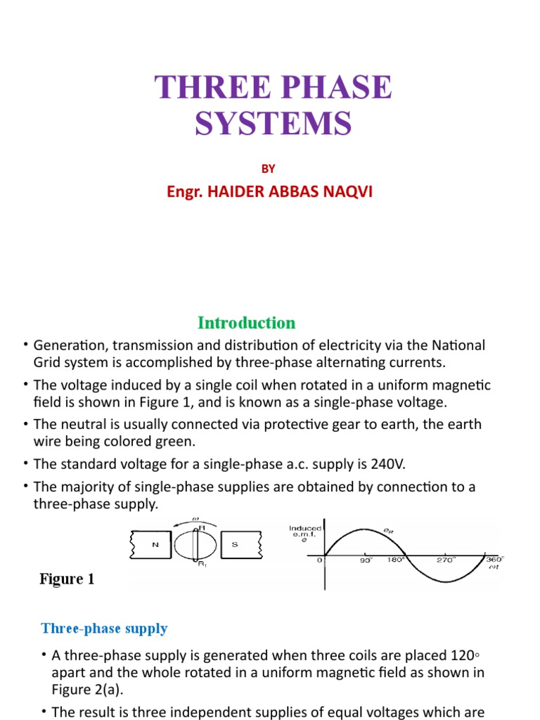Three Phase Systems | PDF