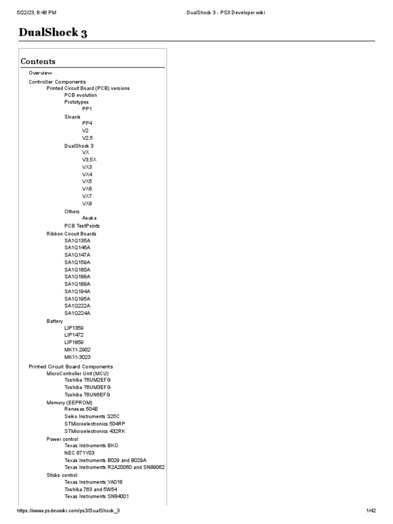 DualShock 3 - PS3 Developer Wiki | PDF | Computer Engineering | Computing