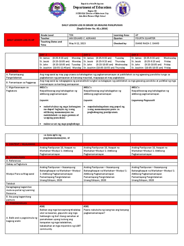 Q4 AP10 DLL WK2 May 8 12 | PDF