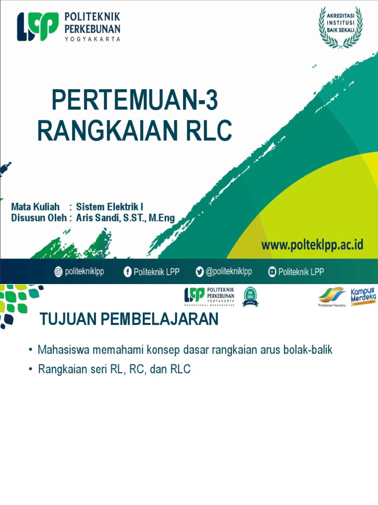 Pertemuan 3 - Rangkaian RLC | PDF