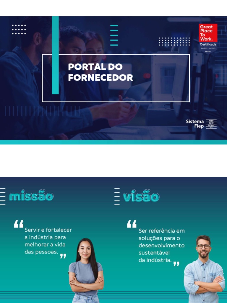 Portal Fornecedor - Manual | Download grátis PDF | Microsoft | Informática