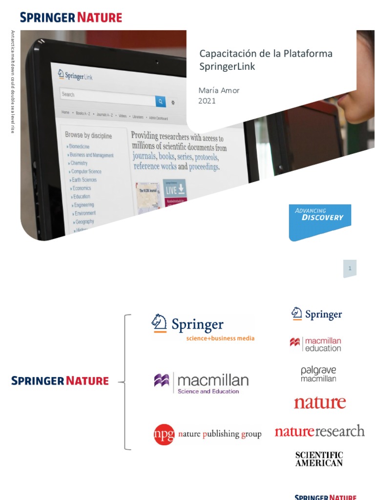 Capacitacion plataforma SpringerLink | PDF | Science | Científico