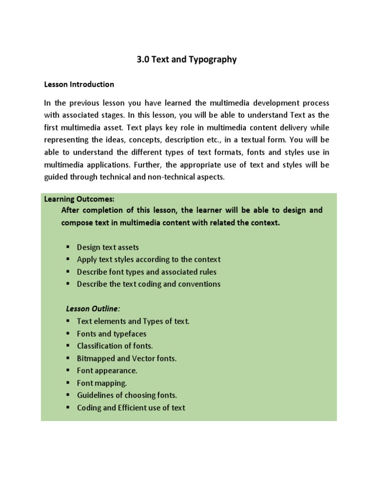 Text and Typography | PDF | Typefaces | Serif