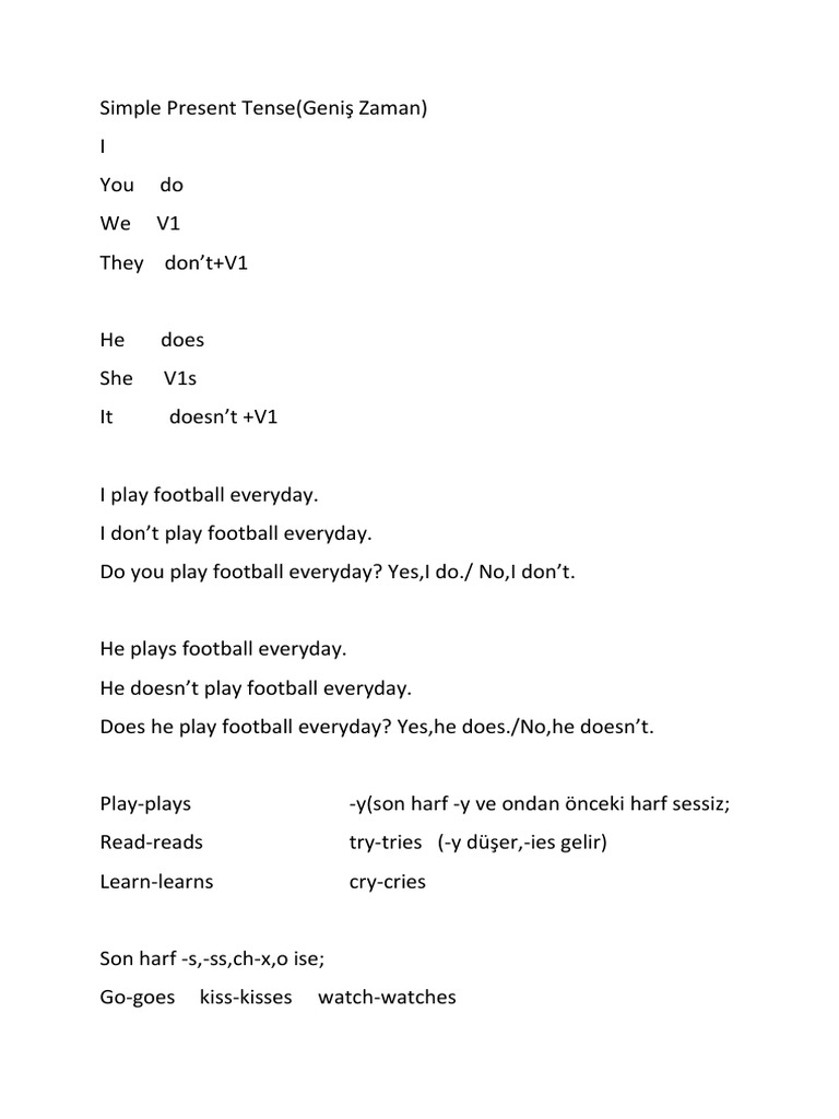 Simple Present-1 | PDF