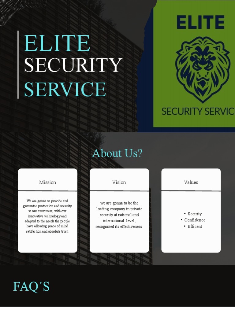 Elite Security Service | PDF