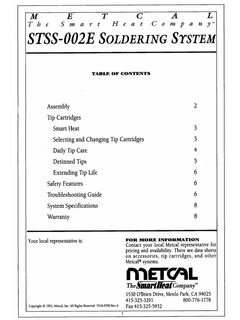 STSS-002E User Guide | PDF