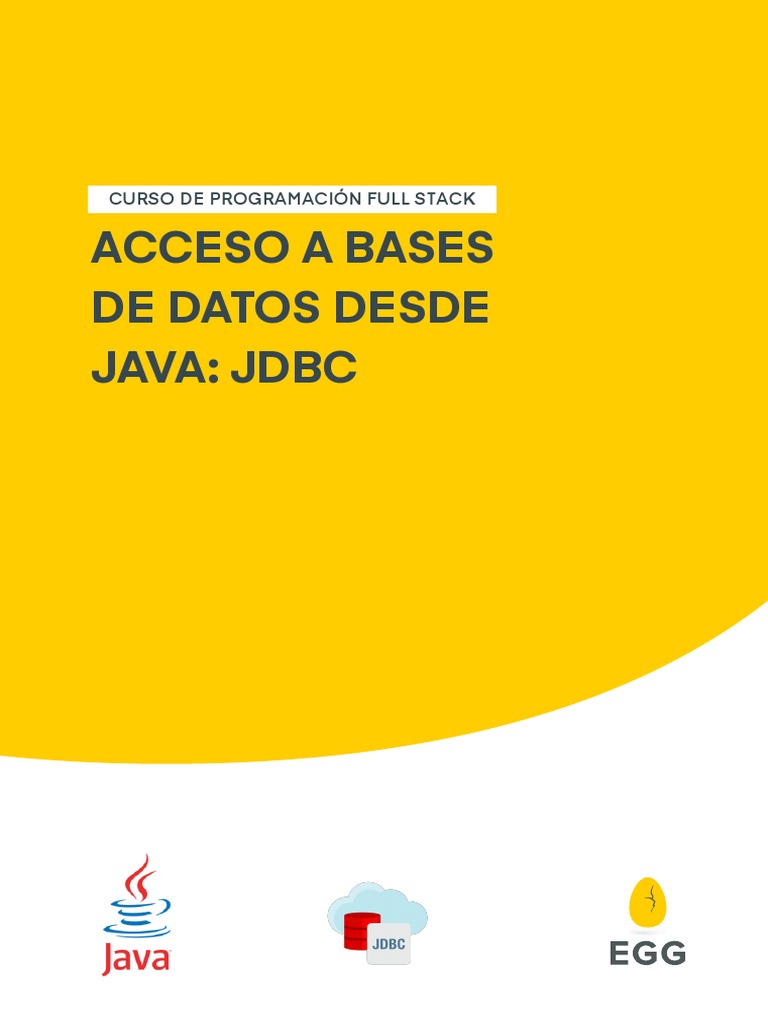 11 - Guía JDBC | PDF | SQL | Bases de datos
