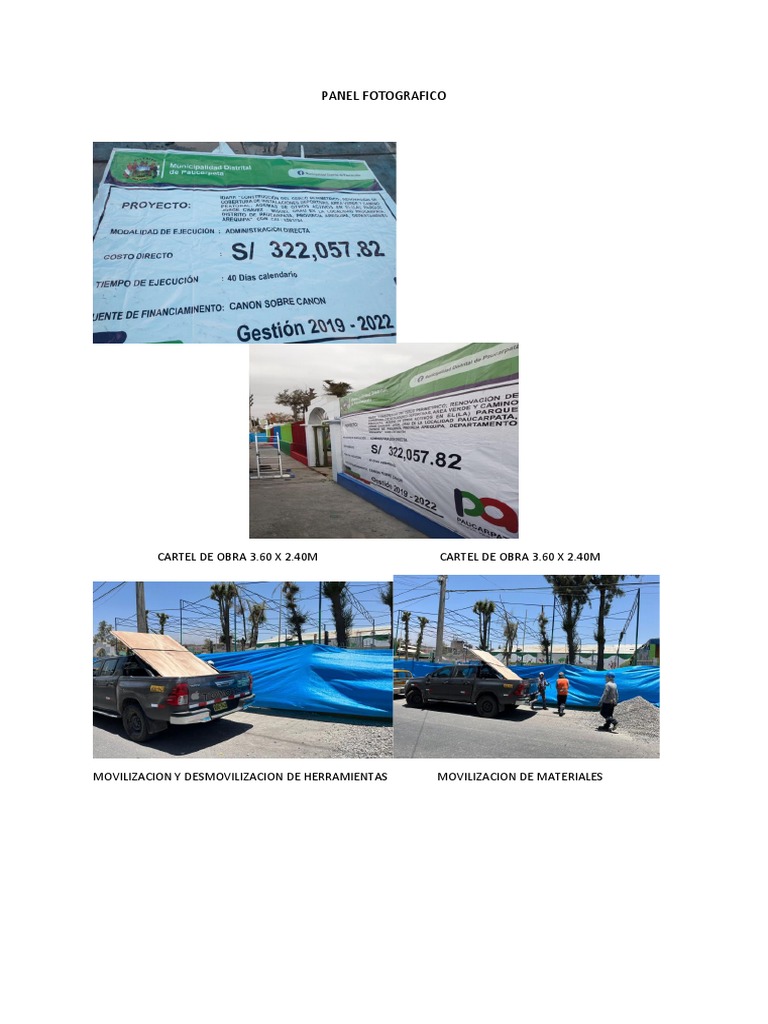 Panel Fotografico - Jorge Chavez | PDF