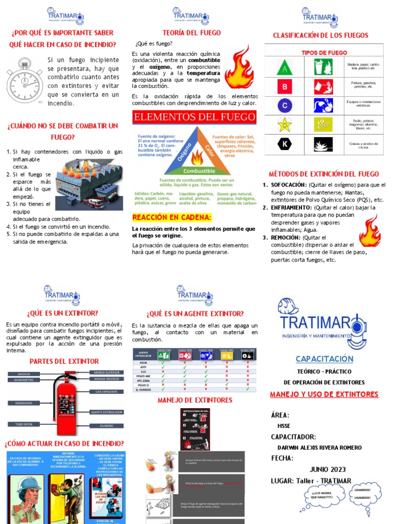 Capacitación Contra Incendios | PDF | Incendios | Combustibles