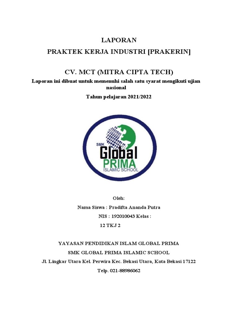 Laporan Prakerin CV. MCT 2021 | PDF