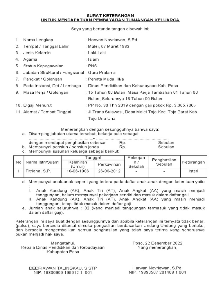 Form Surat Kp4 | PDF