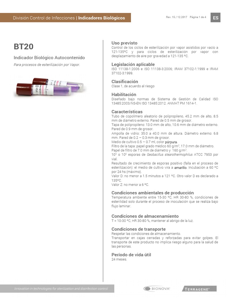 Product Description BT20 Rev.15 | PDF