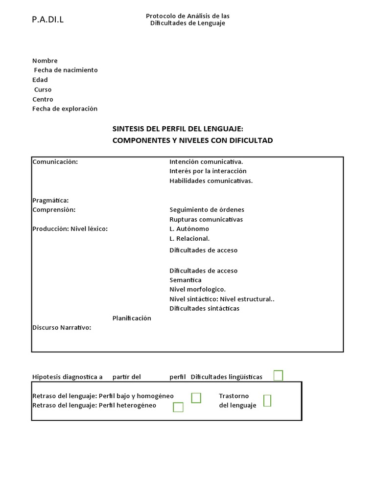 Padil Protocolo | PDF | Oración (Lingüística) | Lingüística