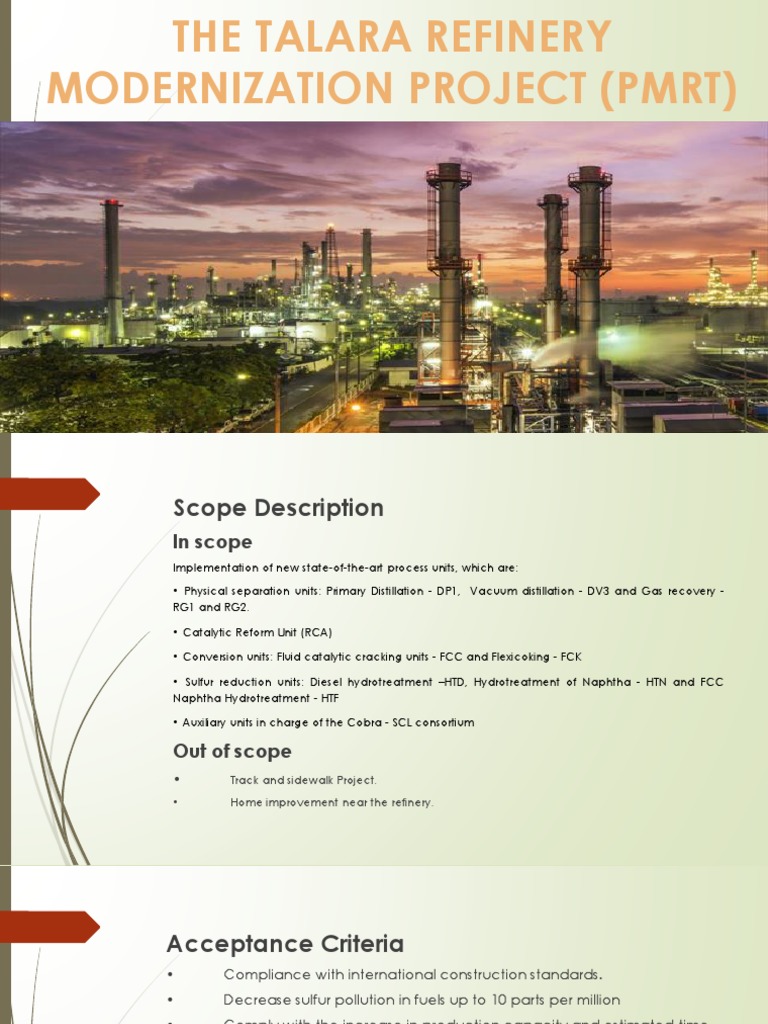 Talara Refinery Modernization Overview | PDF