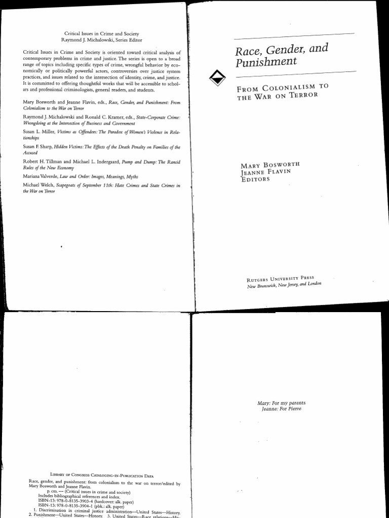 Mary Bosworth, Jeanne Flavin - Race, Gender, and Punishment - From ...