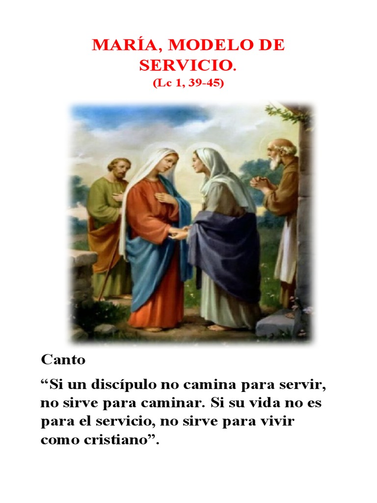 Acto Mariano Maria Modelo de Servicio. | PDF